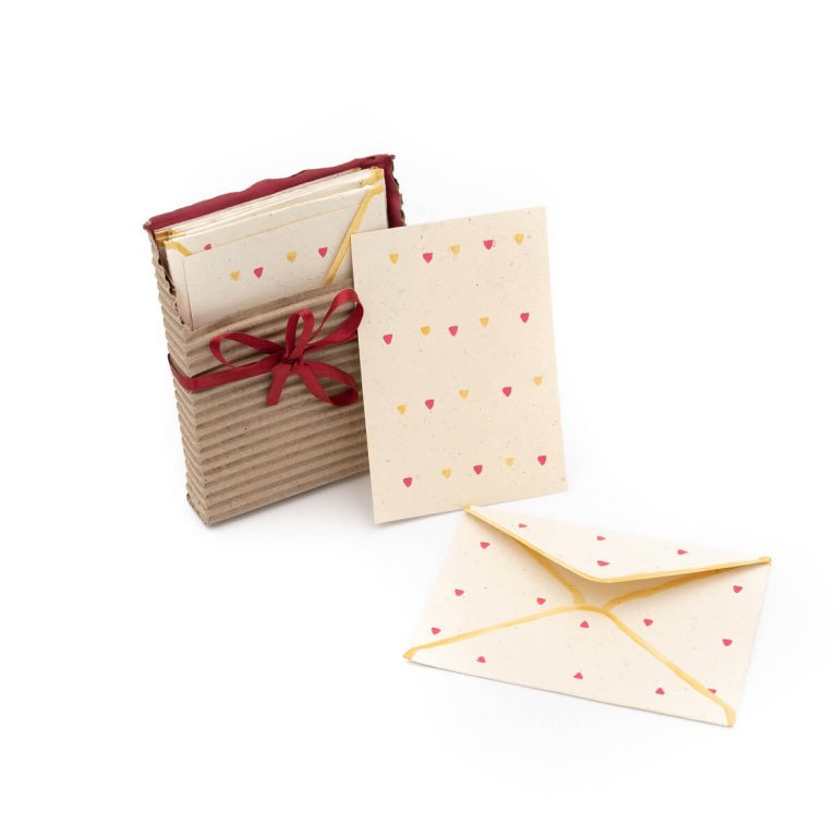 Recycled Paper Greeting Cards with Stand - Yad LaKashish
